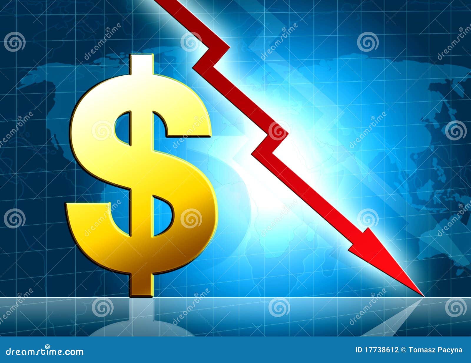 Dollar Decreasing Value Illustration Stock Illustration - Image: 17738612 Dollar Decreasing Value Illustration Stock Illustration - Image: 17738612