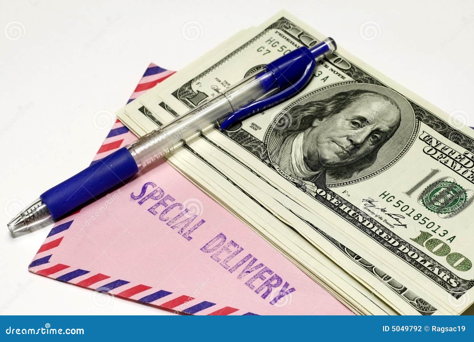 Dollar and Envelop Concept stock photo. Image of close - 5049792