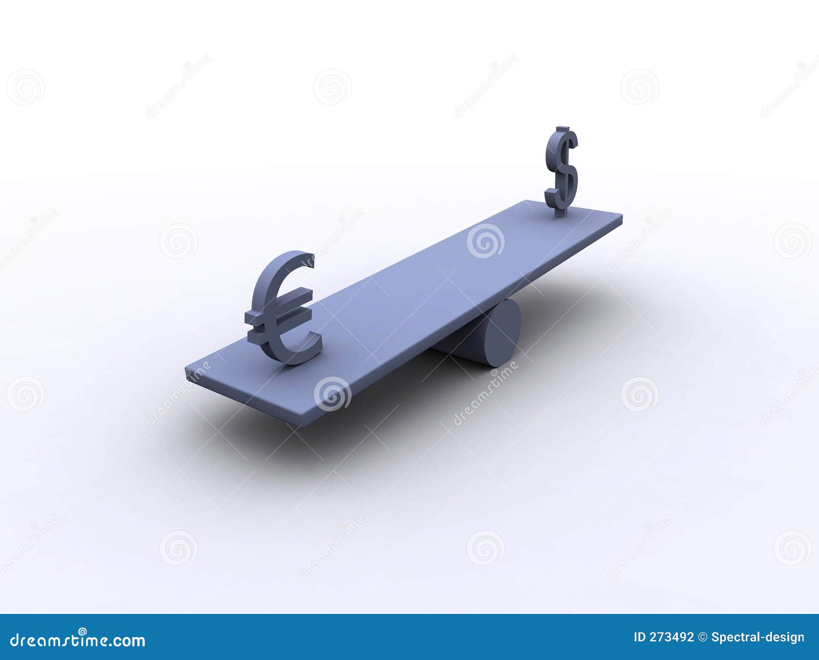 Dollar - Euro - Balance 2 stock illustration. Illustration of europe ...