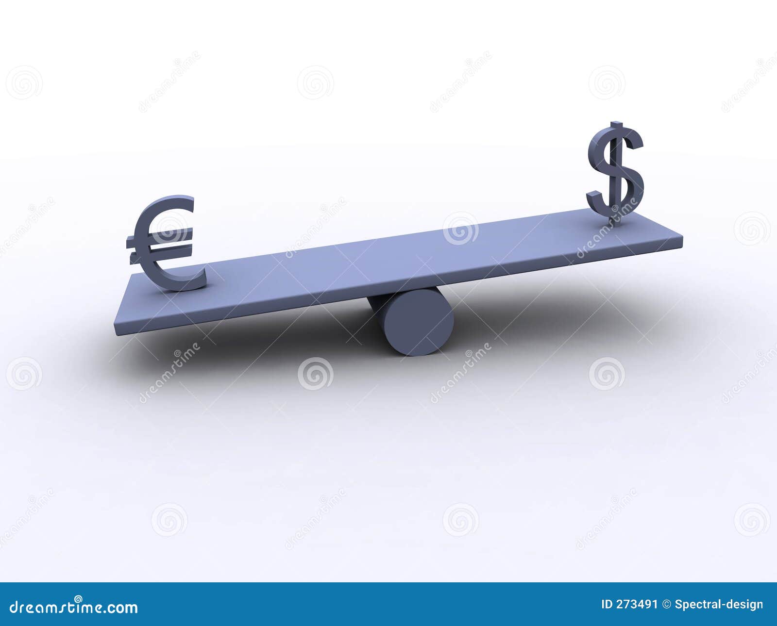 Dollar - Euro - Balance 3 stock illustration. Illustration of market ...