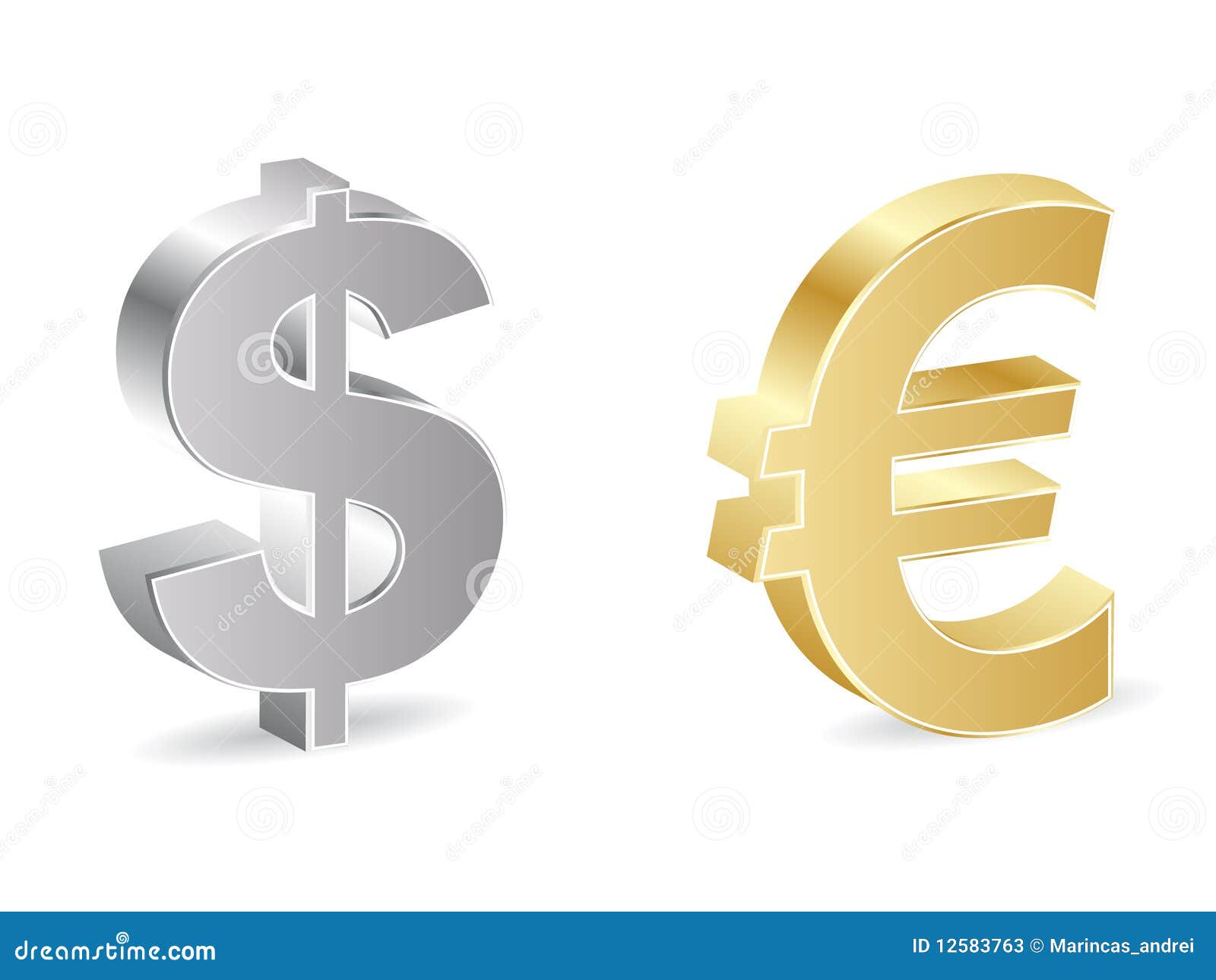 Dollar and euro icon stock vector. Illustration of button - 12583763