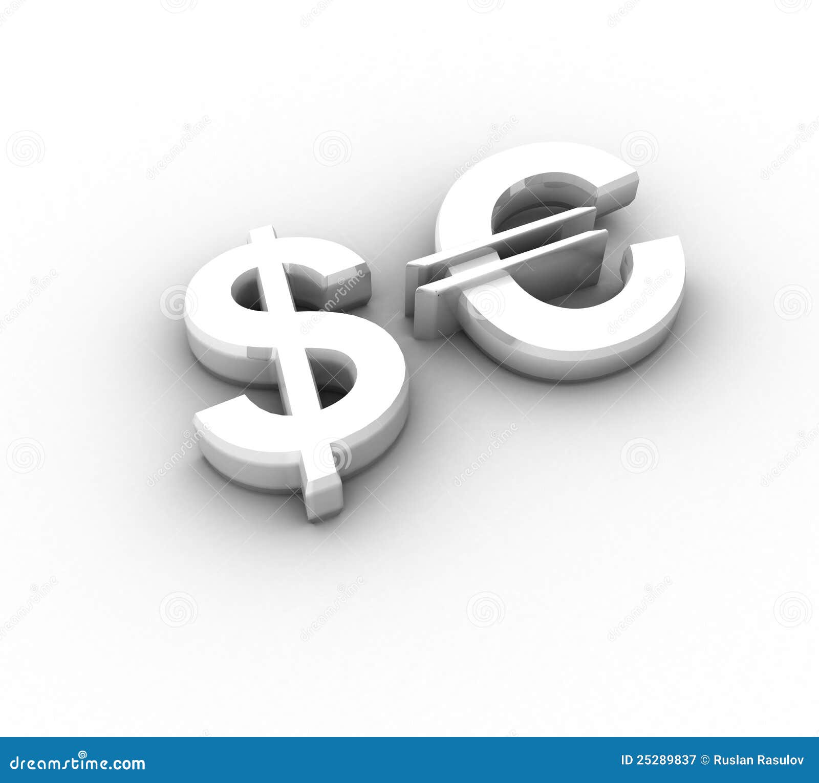 Dollar and euro sign stock illustration. Illustration of finances ...