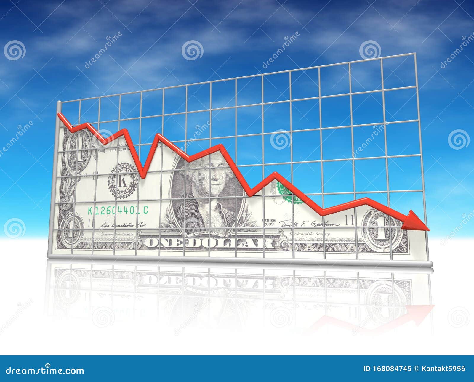 Dollar Exchange Rate is Falling Stock Image - Image of commerce ...