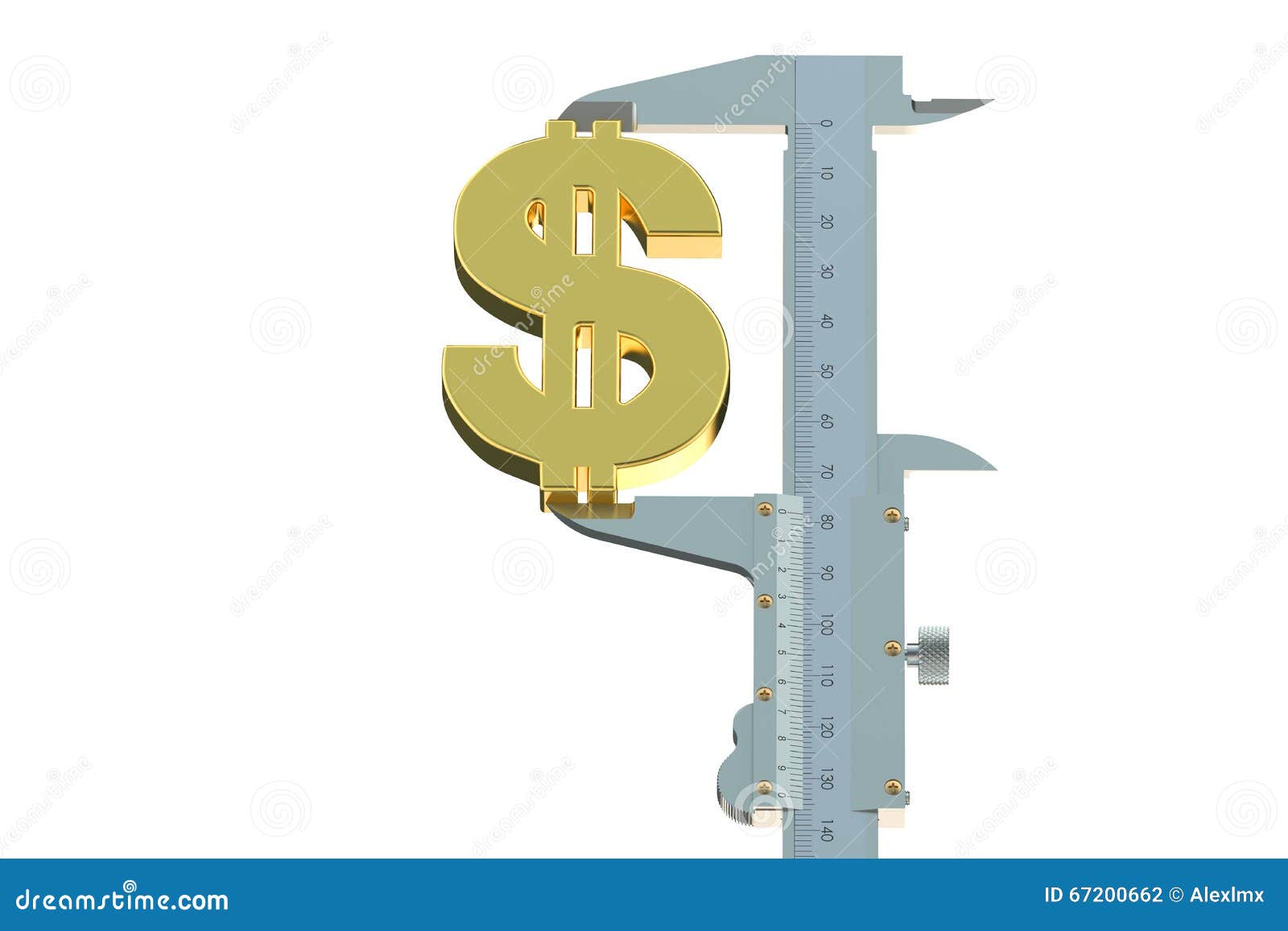 Dollar Exchange Rate Measuring Concept Stock Illustration ...