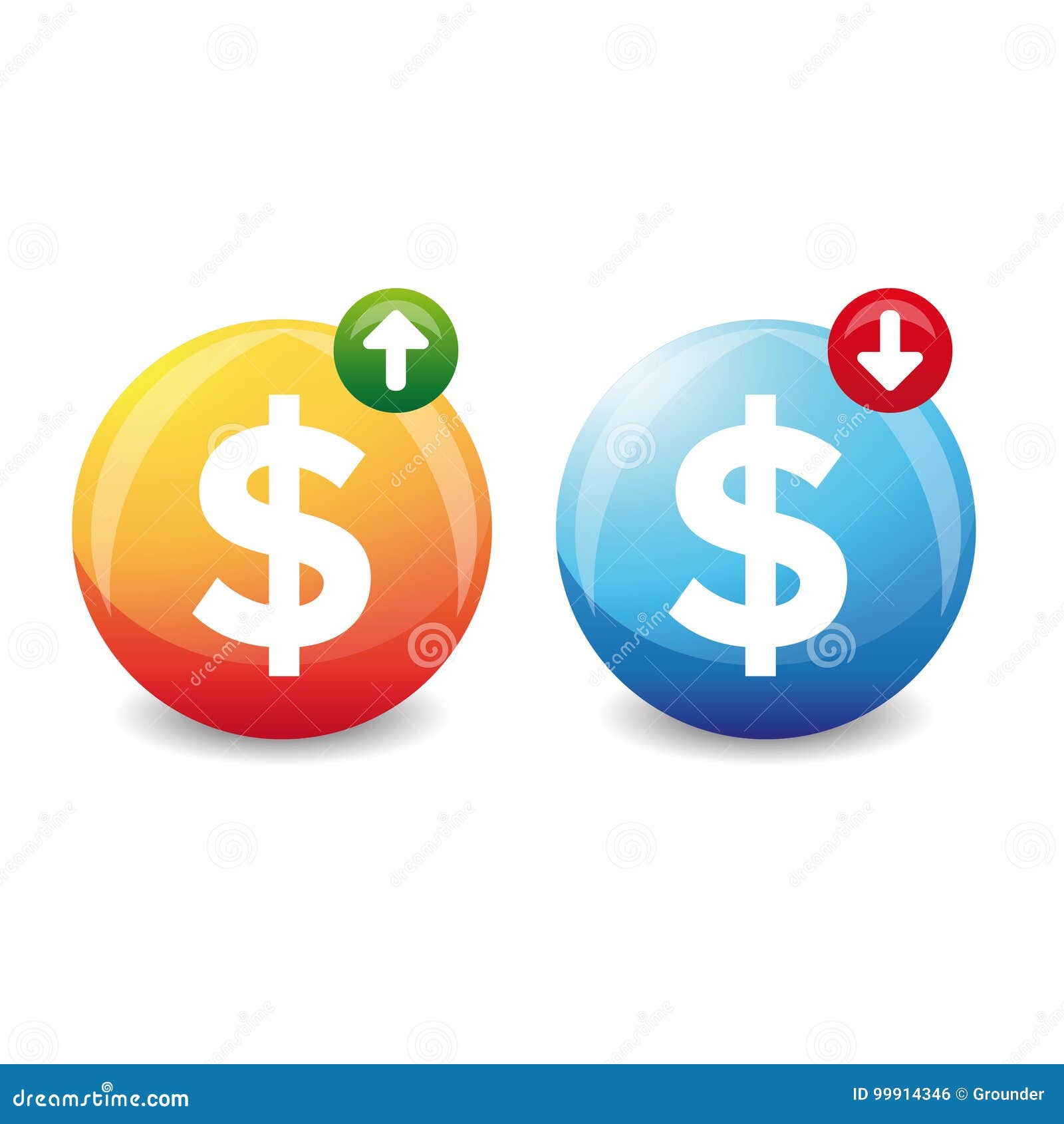 Dollar exchange rate sign stock vector. Illustration of dollar - 99914346