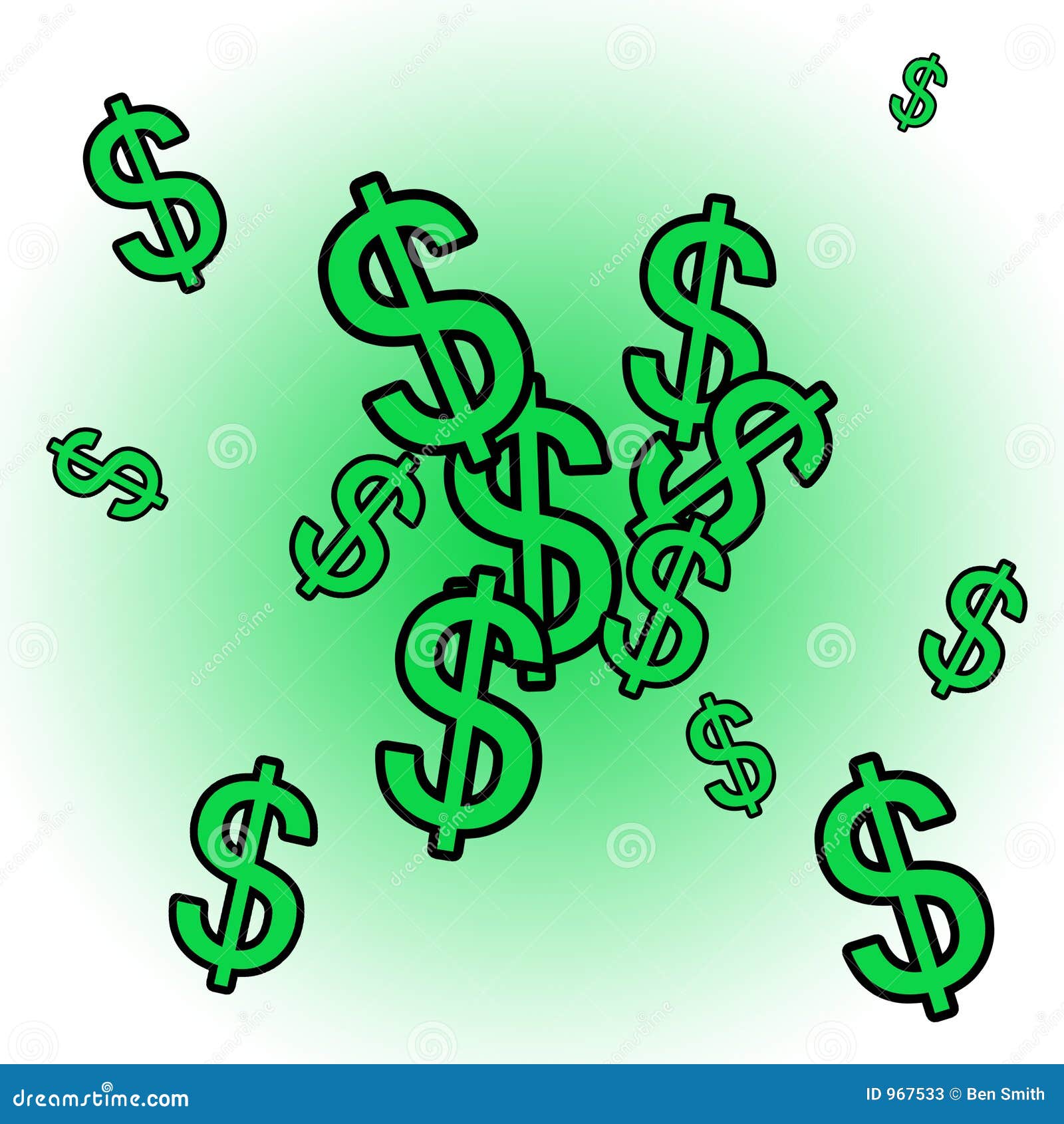 Dollar Explosion stock illustration. Illustration of gold - 967533