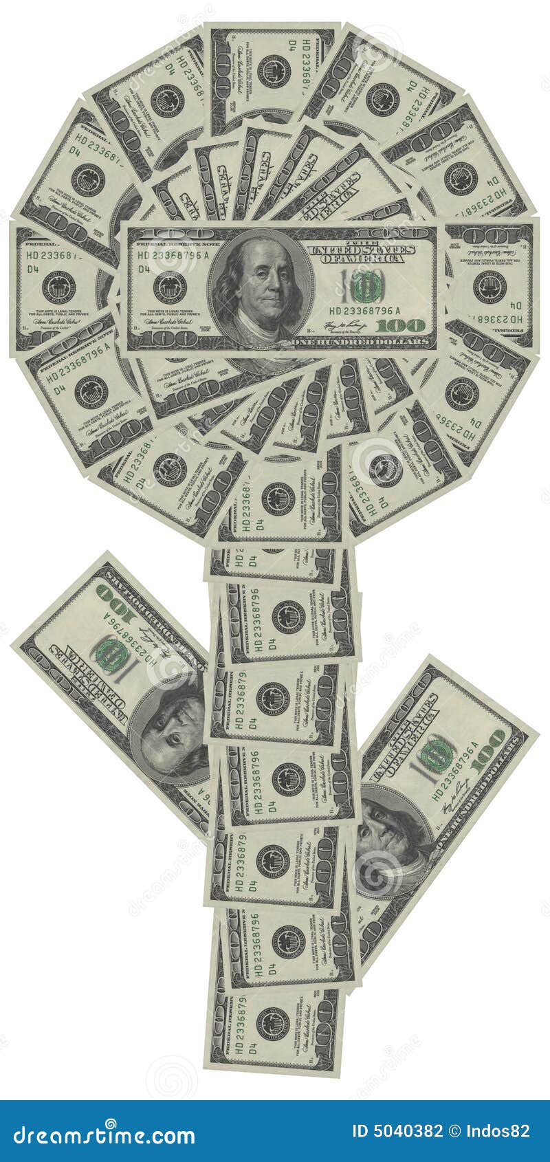 Dollar flower stock illustration. Illustration of federal - 5040382