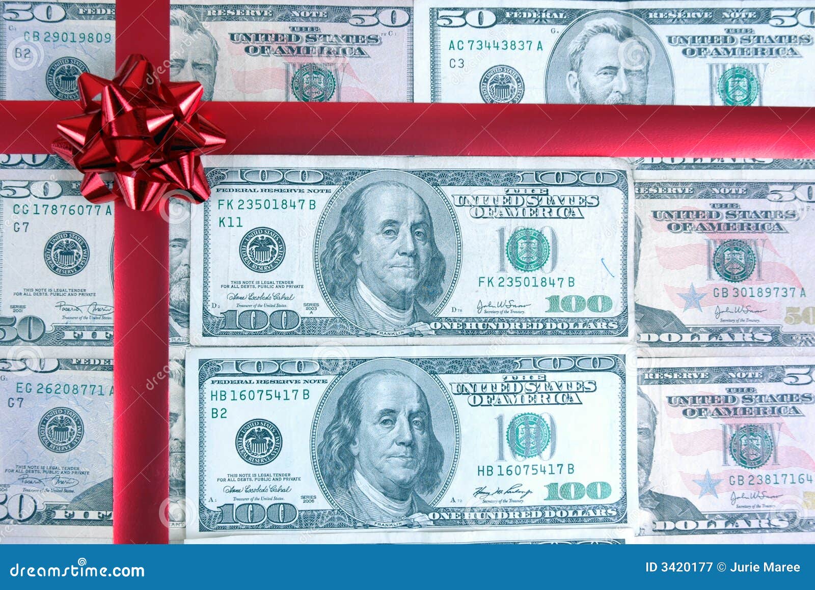 Dollar Gift. stock image. Image of save, money, dollar - 3420177