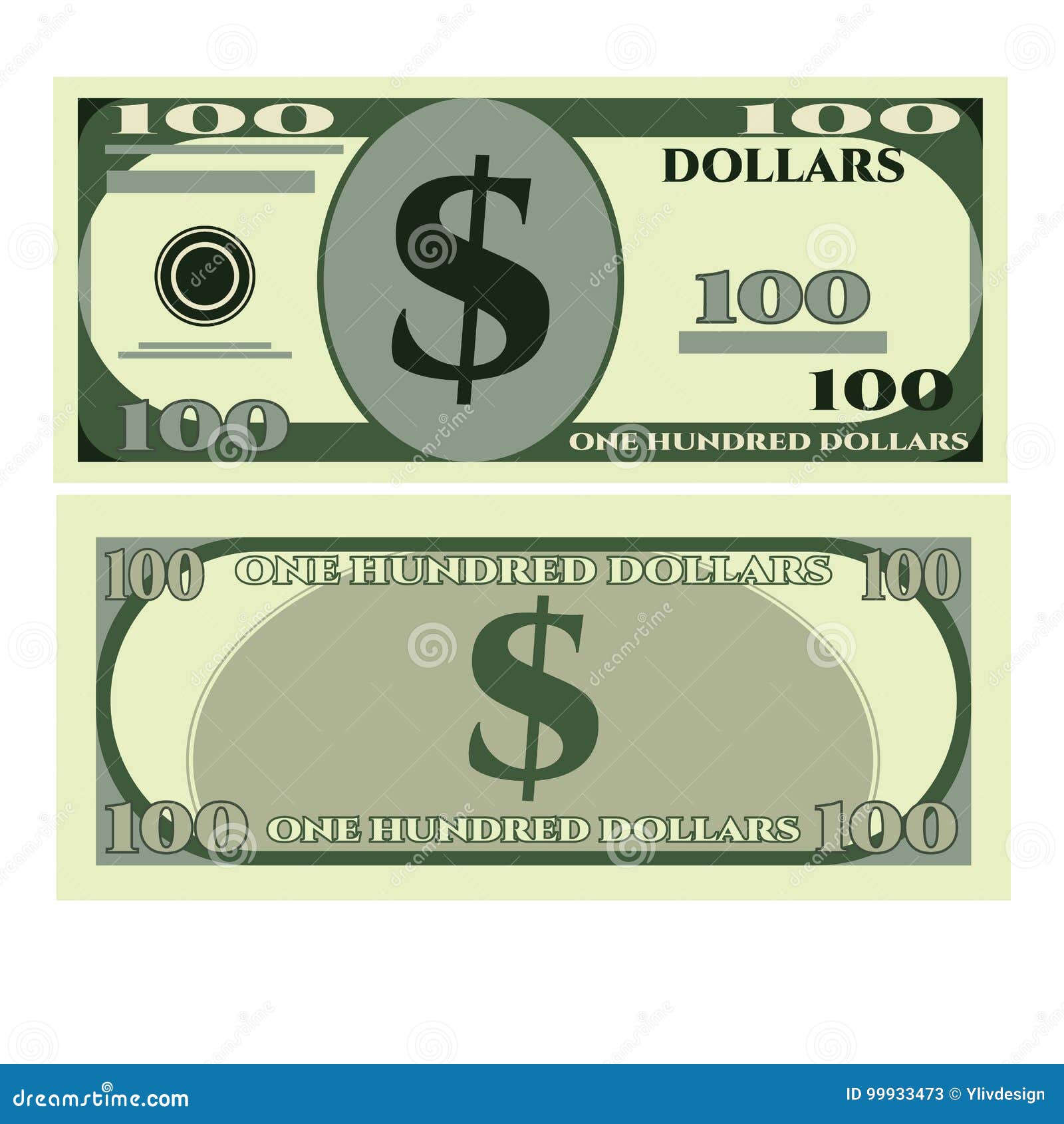 Dollar Greenbacks Icon, Realistic Style Stock Vector - Illustration of ...