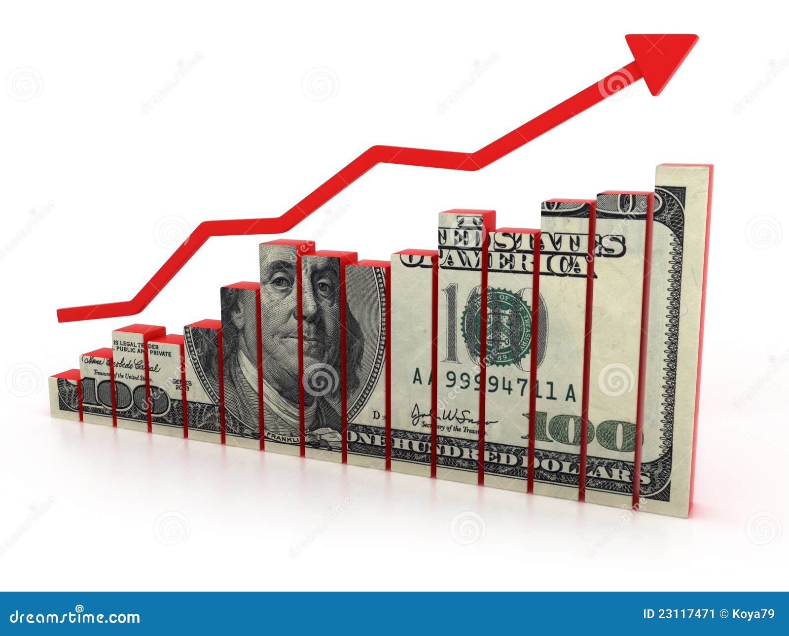 Growth Diagram With Arrow Stock Photography | CartoonDealer.com #52033796