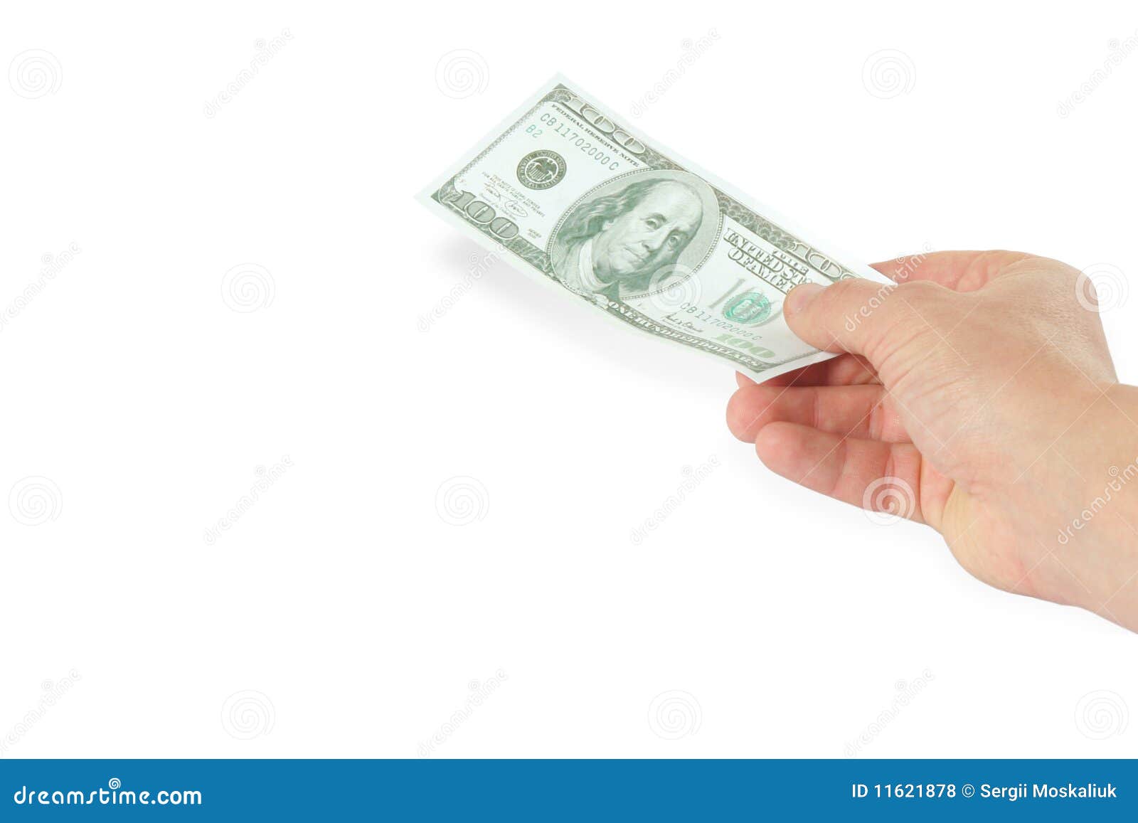 Dollar and hand stock photo. Image of grain, purchase - 11621878
