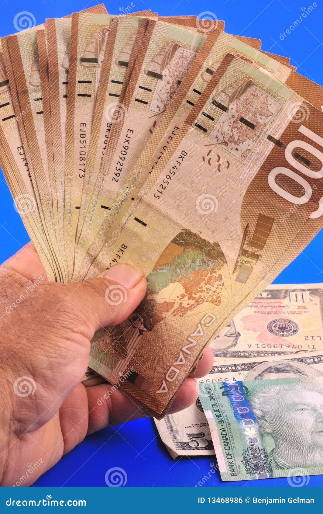 Dollar in hand stock photo. Image of monetary, hands - 13468986