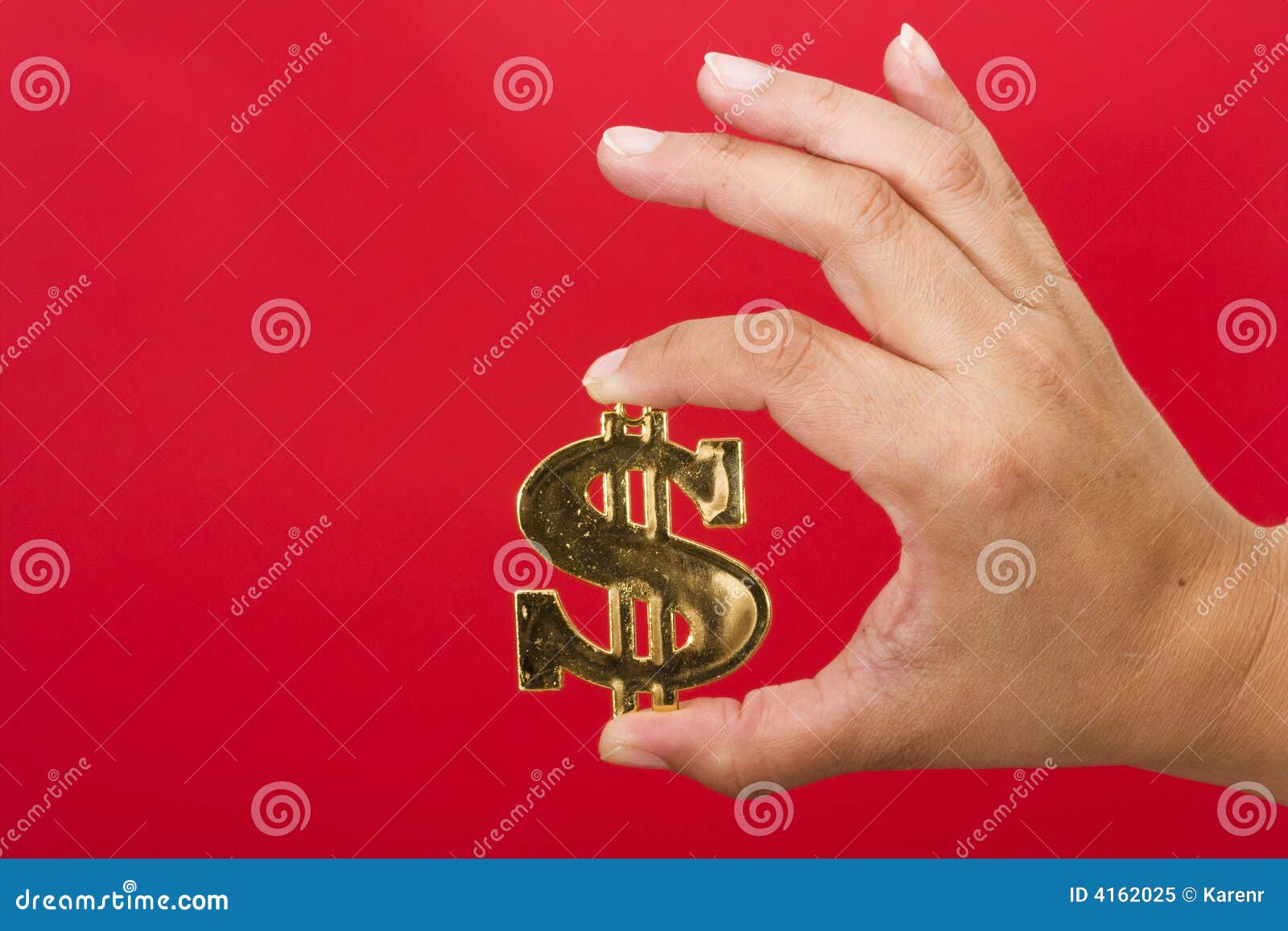 Dollar in Hand stock image. Image of finance, sign, currency - 4162025