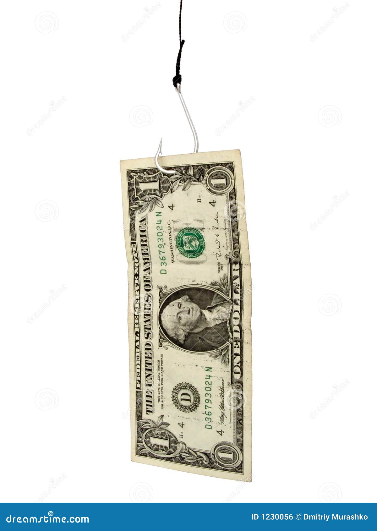Dollar on a hook stock photo. Image of business, currency - 1230056