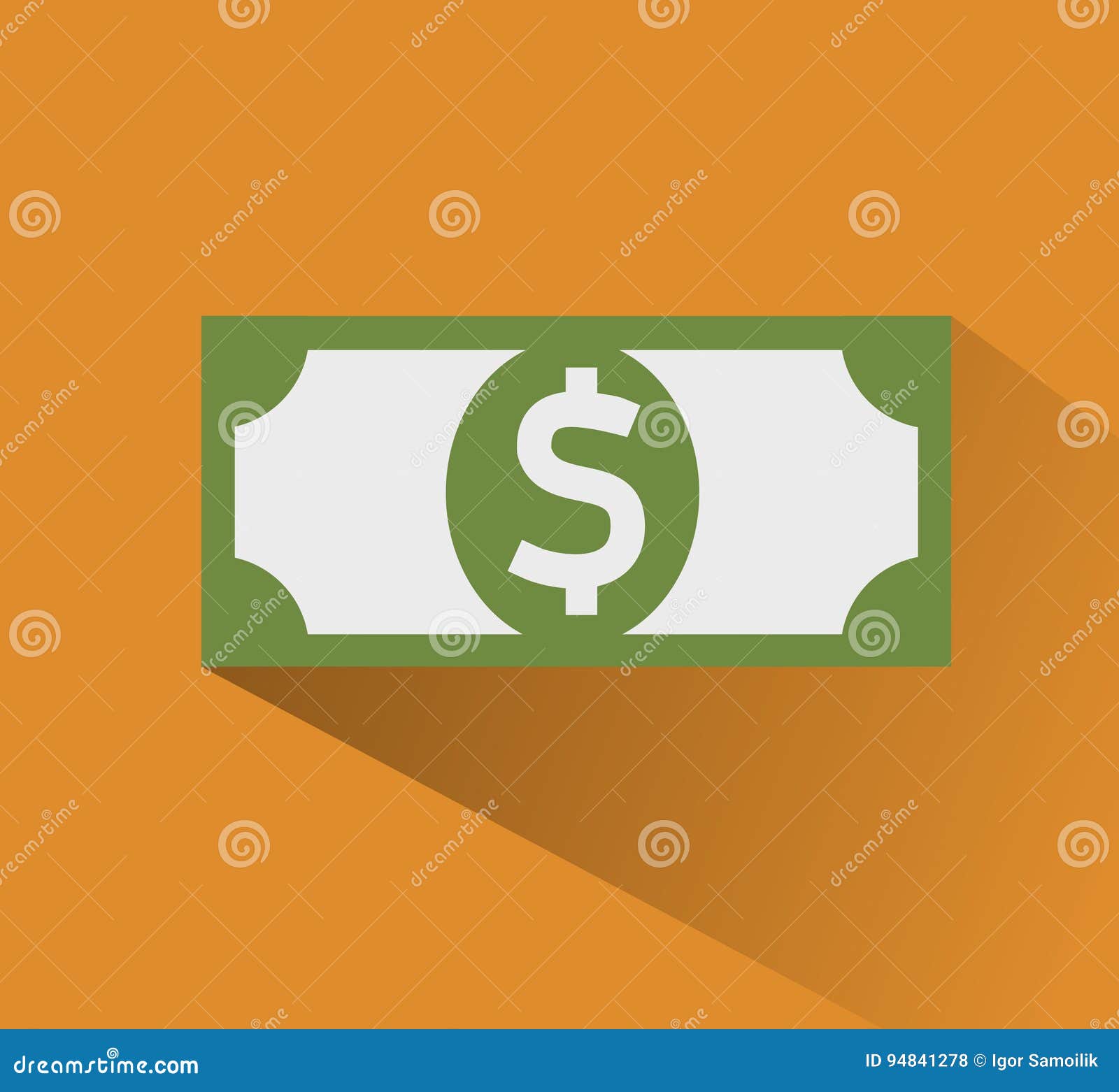 Dollar Icon. Flat Design Style Modern Vector Illustration Stock Vector ...