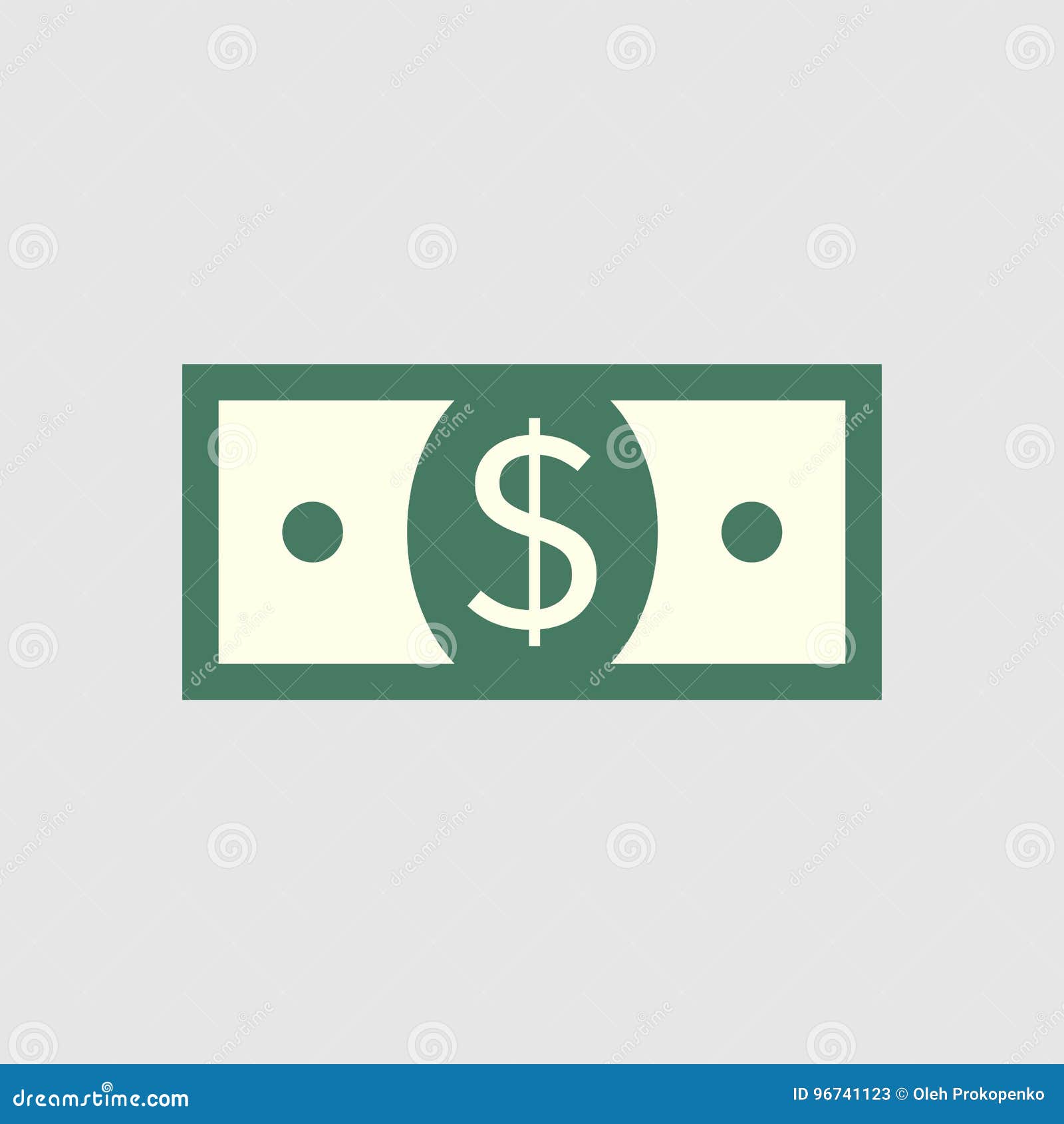 Dollar Icon. Flat Design Style. Vector Illustration. Stock Vector ...