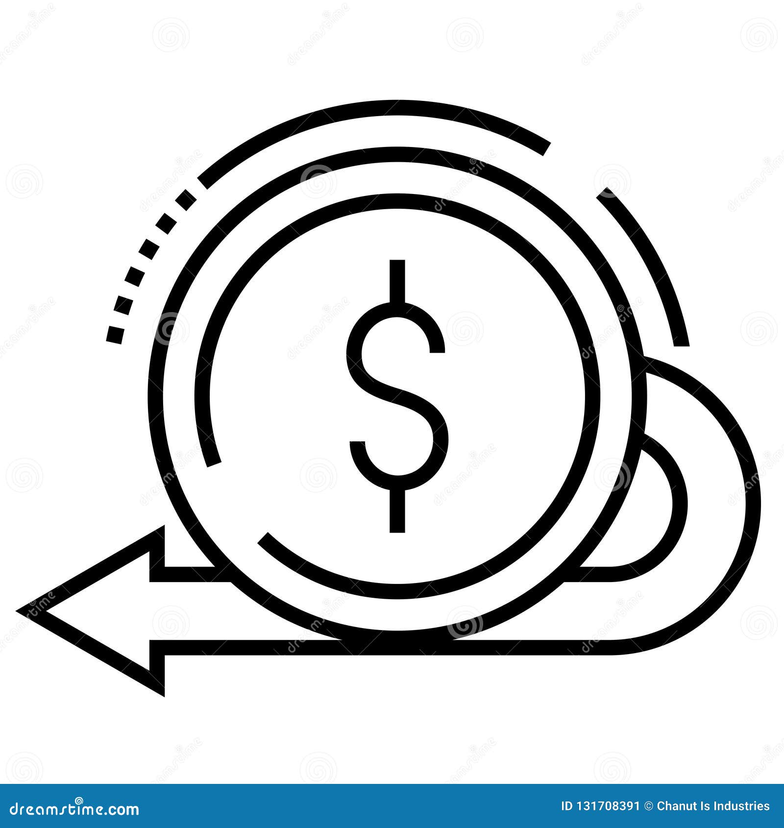 Rate of Return Solid Illustration Stock Vector - Illustration of ...