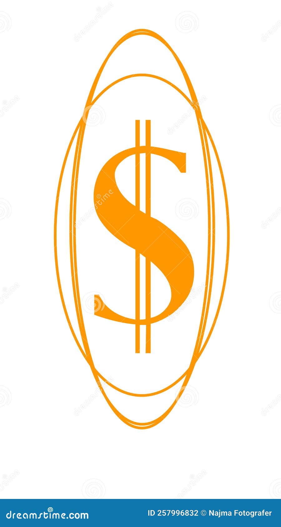 Dollar Icon Flat Design Style Logo on White Background Stock ...