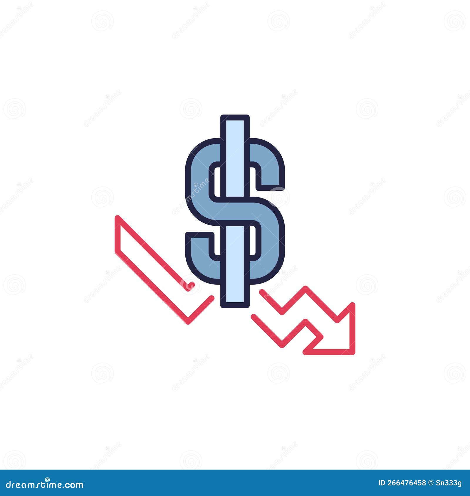 Inflation Colored Icons - Financial Crisis And Hyperinflation Vector ...