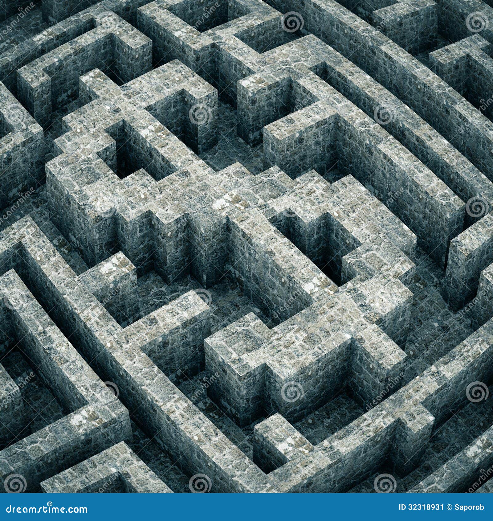 Dollar inside a maze stock illustration. Illustration of business ...