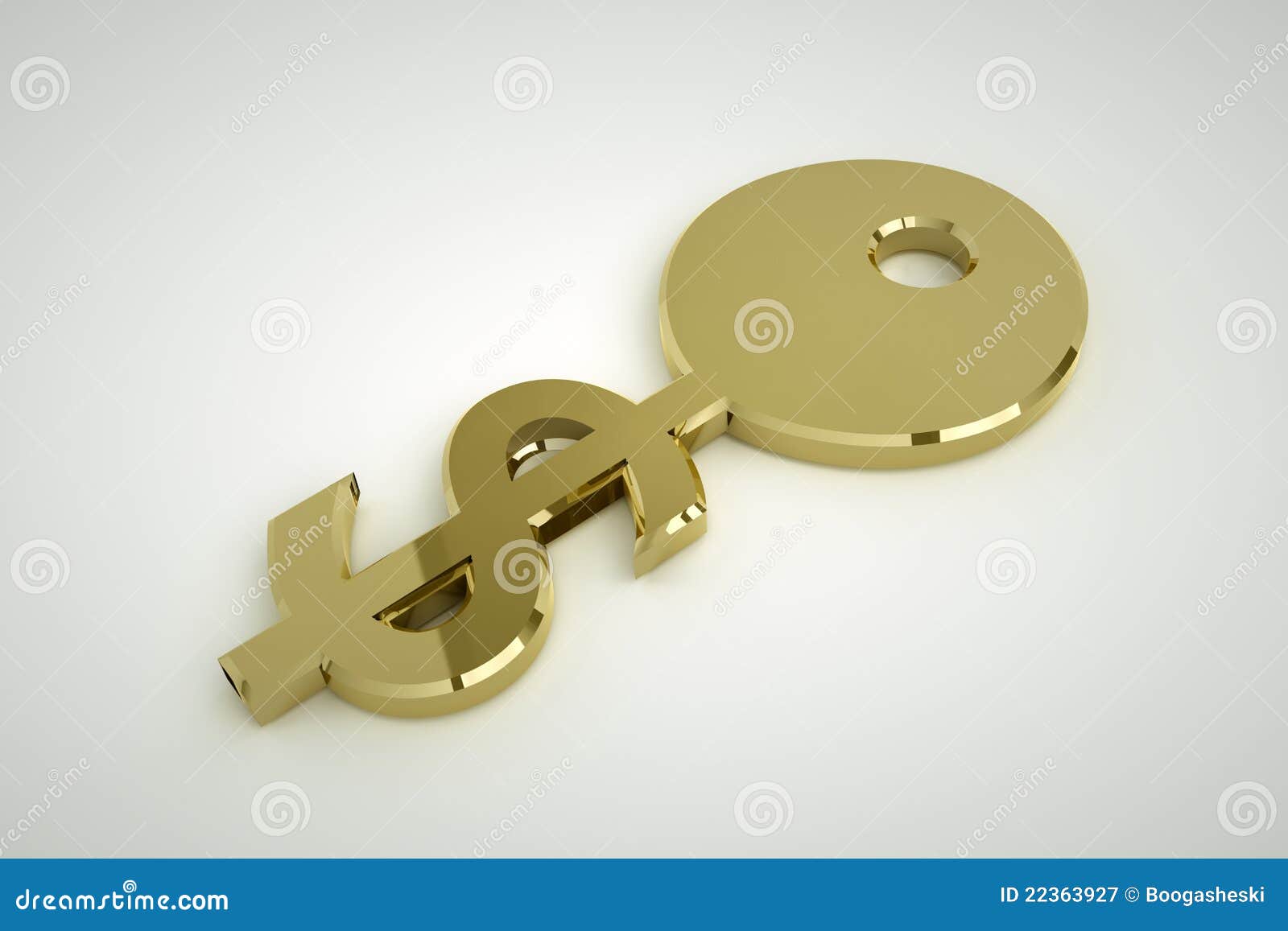 Dollar Key stock illustration. Illustration of finance - 22363927
