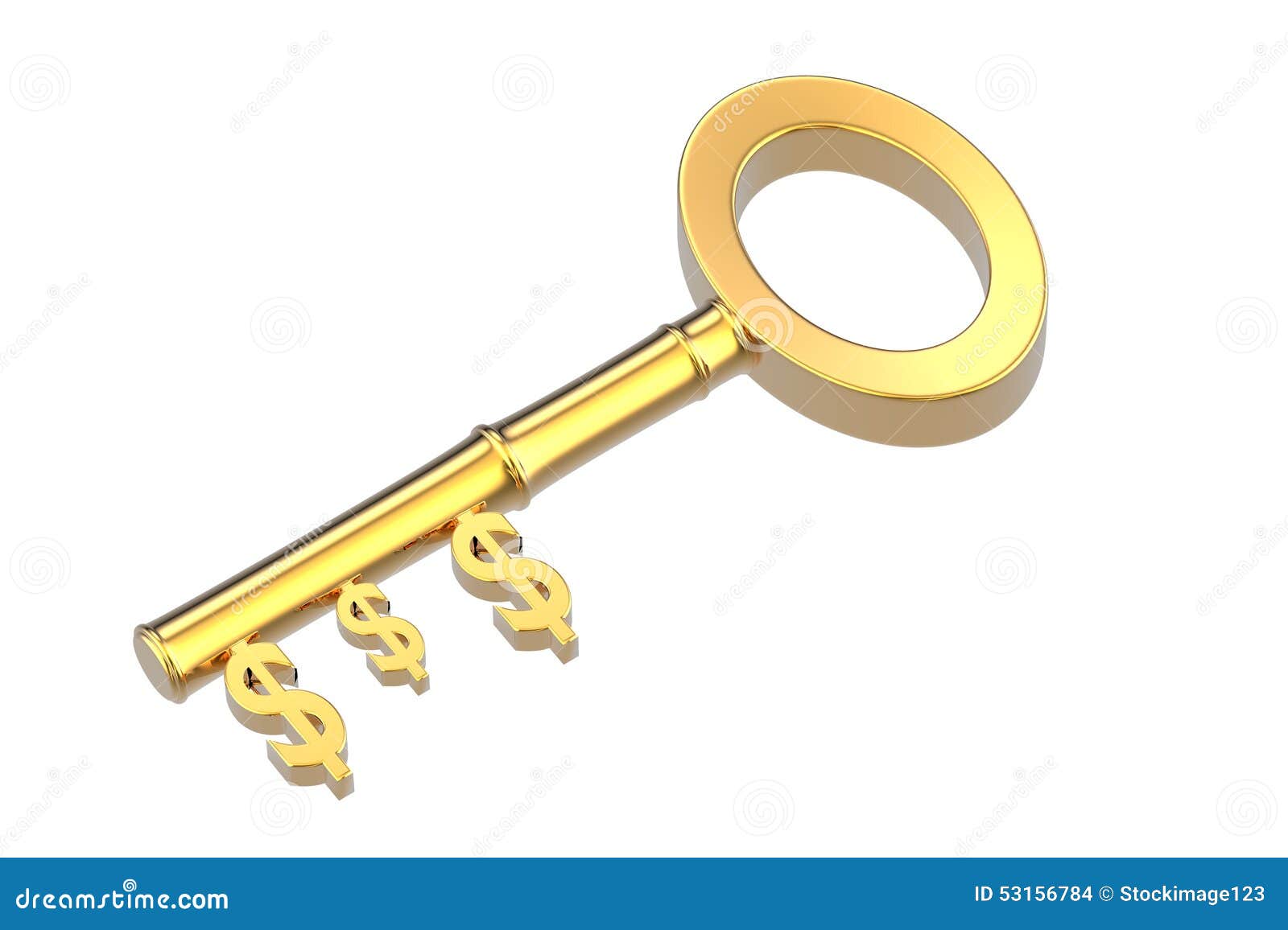 Dollar Key stock illustration. Illustration of shape - 53156784