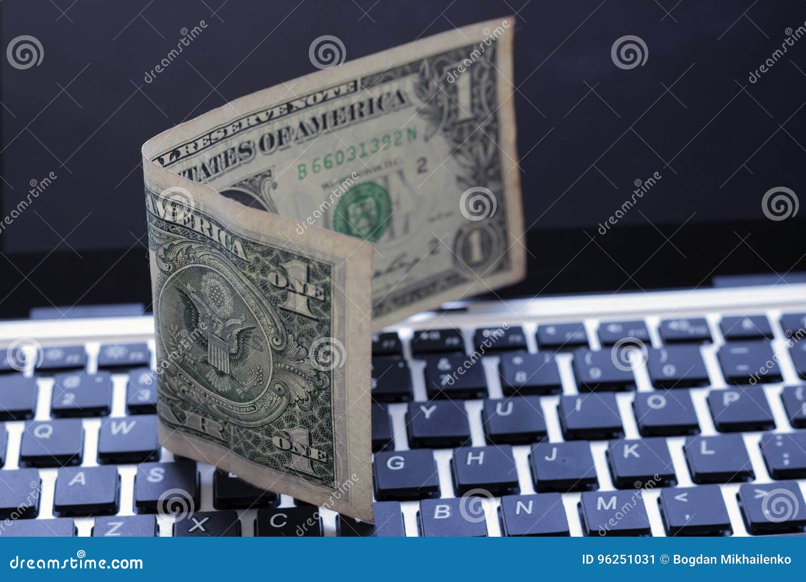 Dollar and keyboard stock image. Image of symbol, retail - 96251031