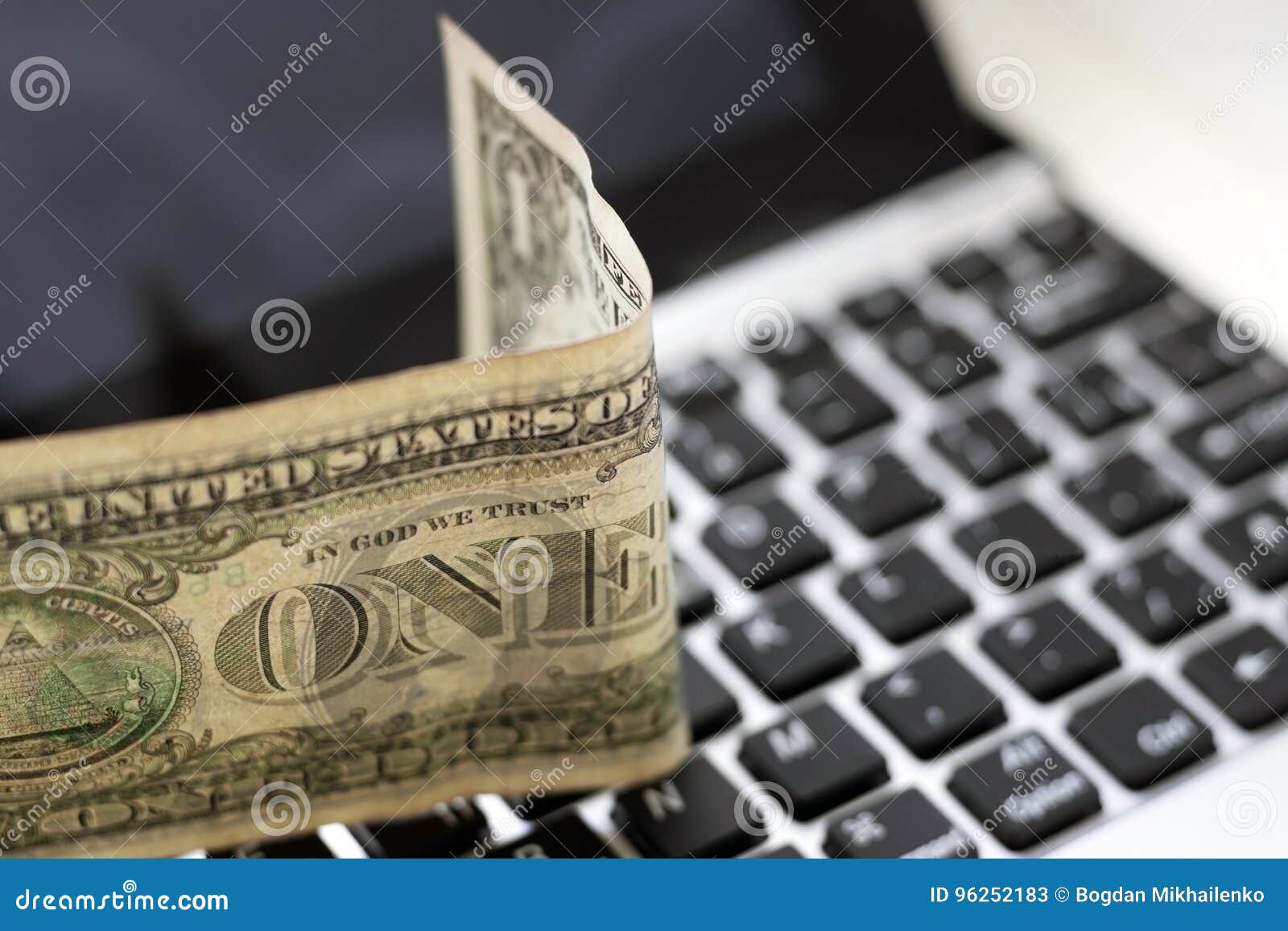Dollar and keyboard stock image. Image of computer, texture - 96252183