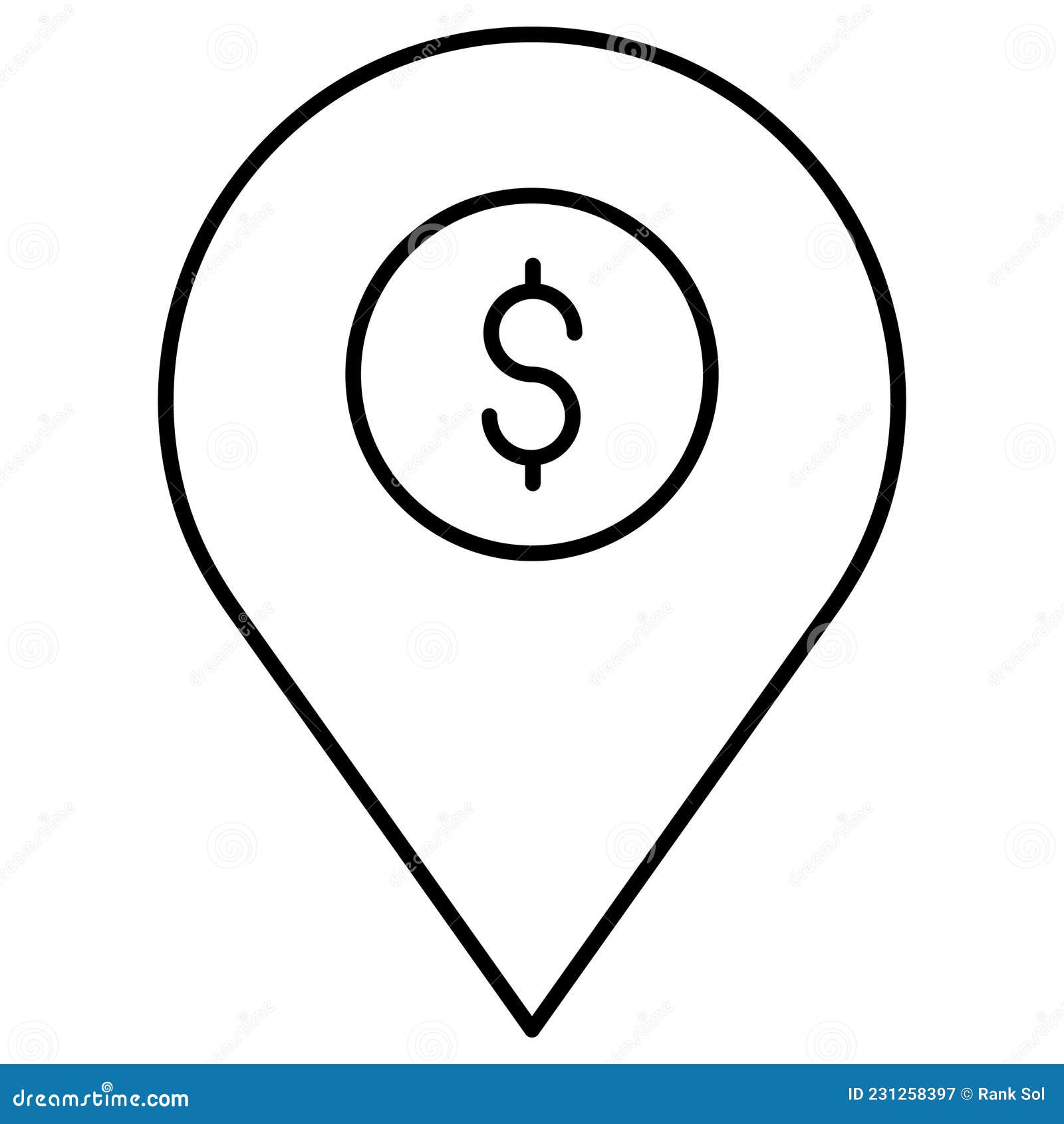 Dollar Location Isolated Vector Icon Which Can Easily Modify or Edit ... Dollar Location Isolated Vector Icon Which Can Easily Modify or Edit ...