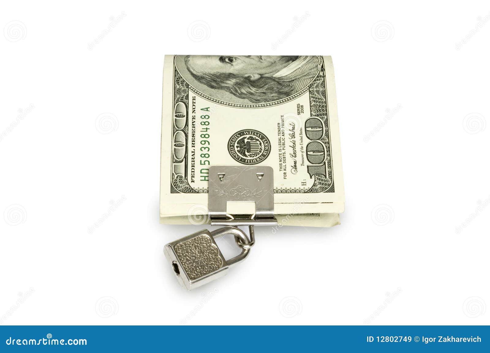 Dollar lock stock image. Image of market, funds, identity - 12802749