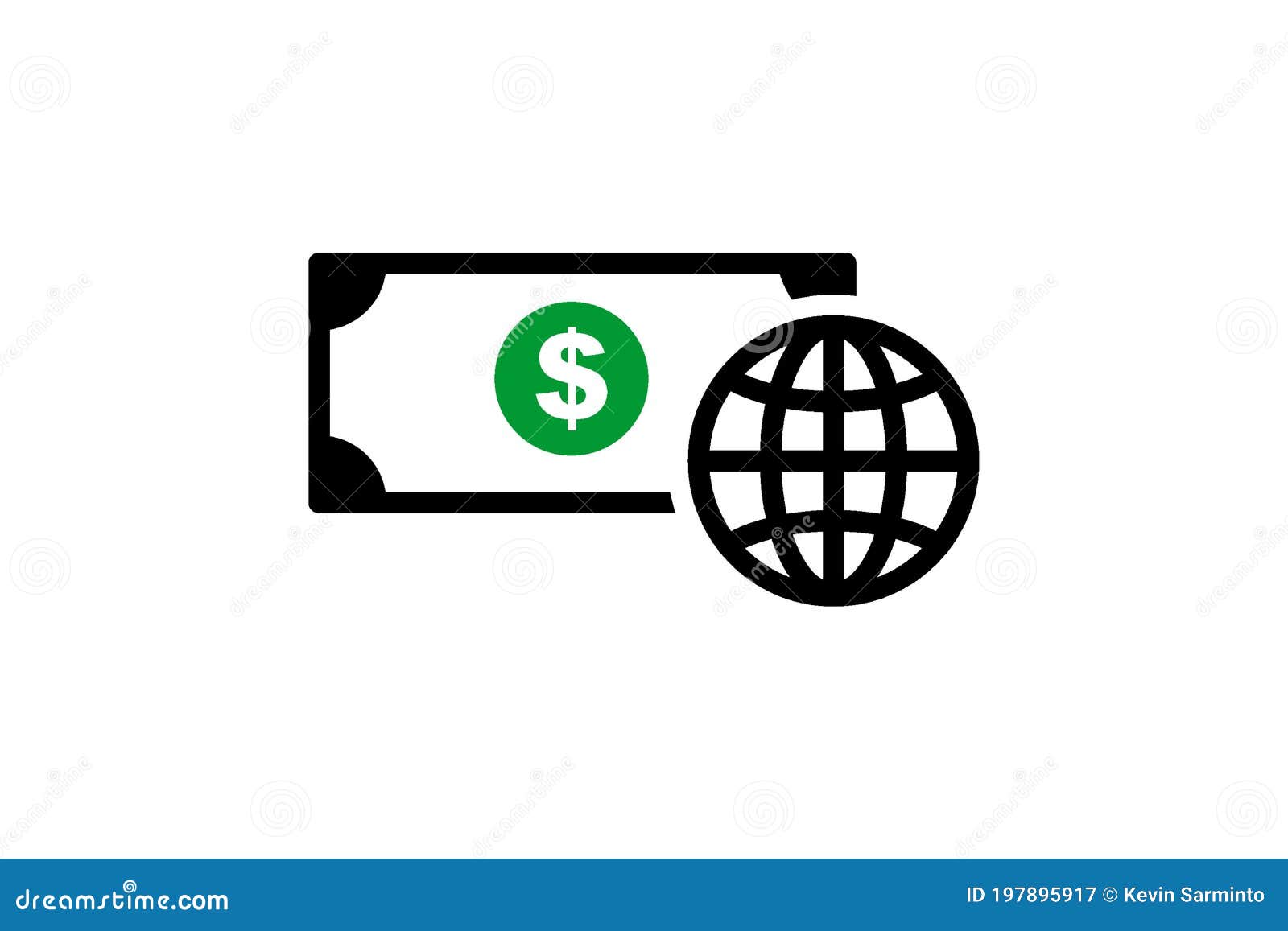 Dollar logo design stock vector. Illustration of design - 197895917