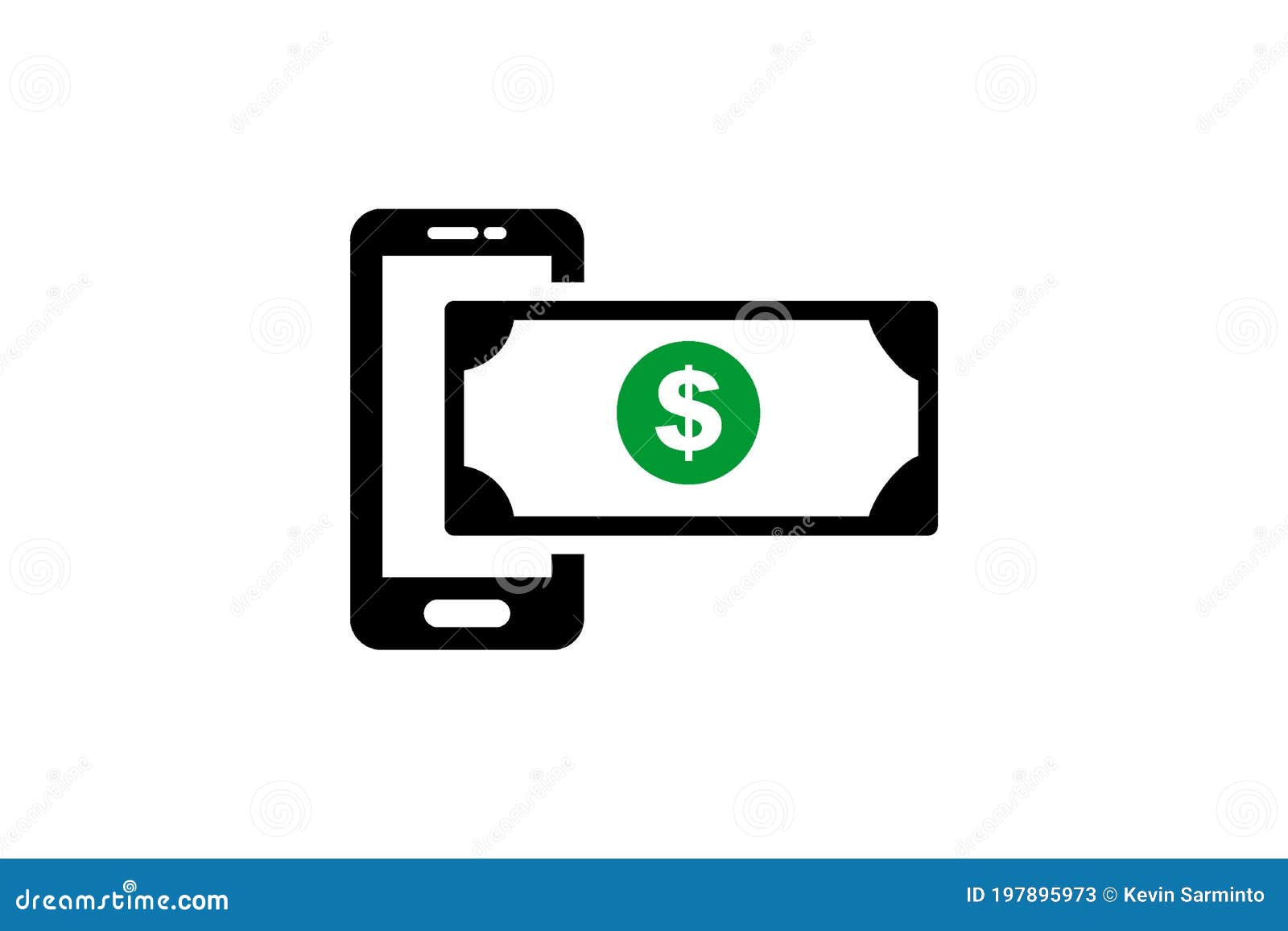 Dollar logo design stock vector. Illustration of company - 197895973