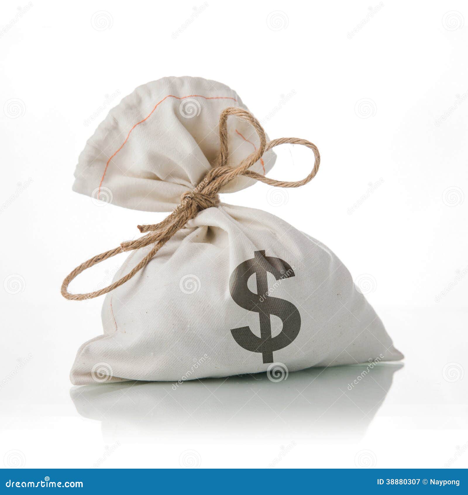 Dollar Money Bag stock image. Image of linen, fabric - 38880307