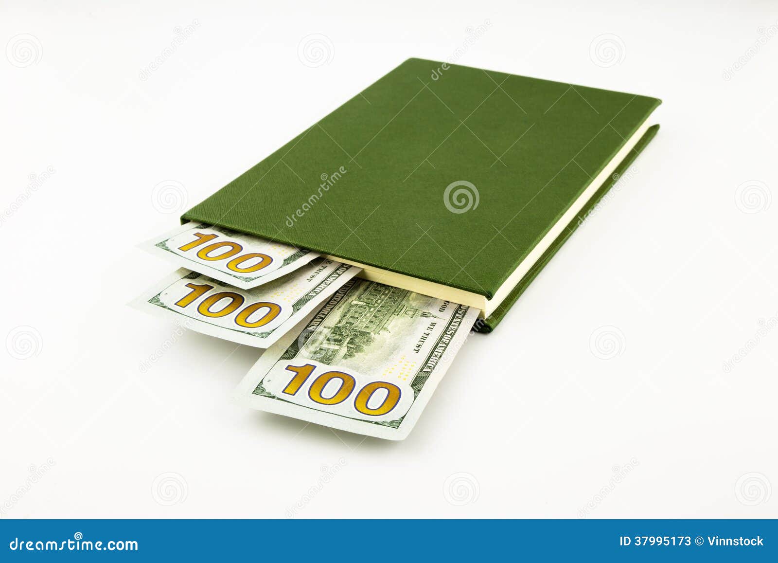 Dollar Money Banknotes and Book Stock Image - Image of insurance ...