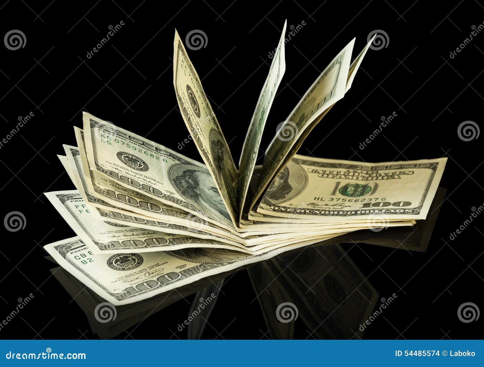 Dollar Money bills stock photo. Image of stack, shape - 54485574