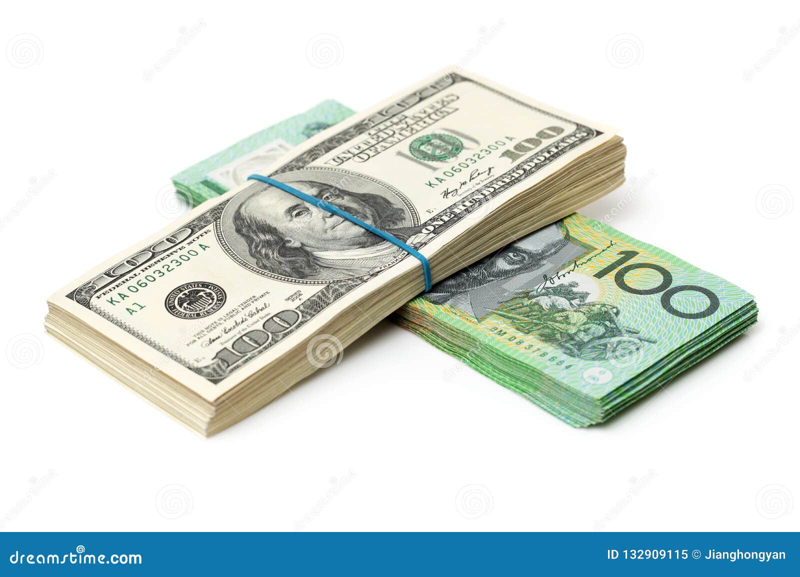Dollar Money Bills. Stack, Australian Stock Image - Image of collection ...