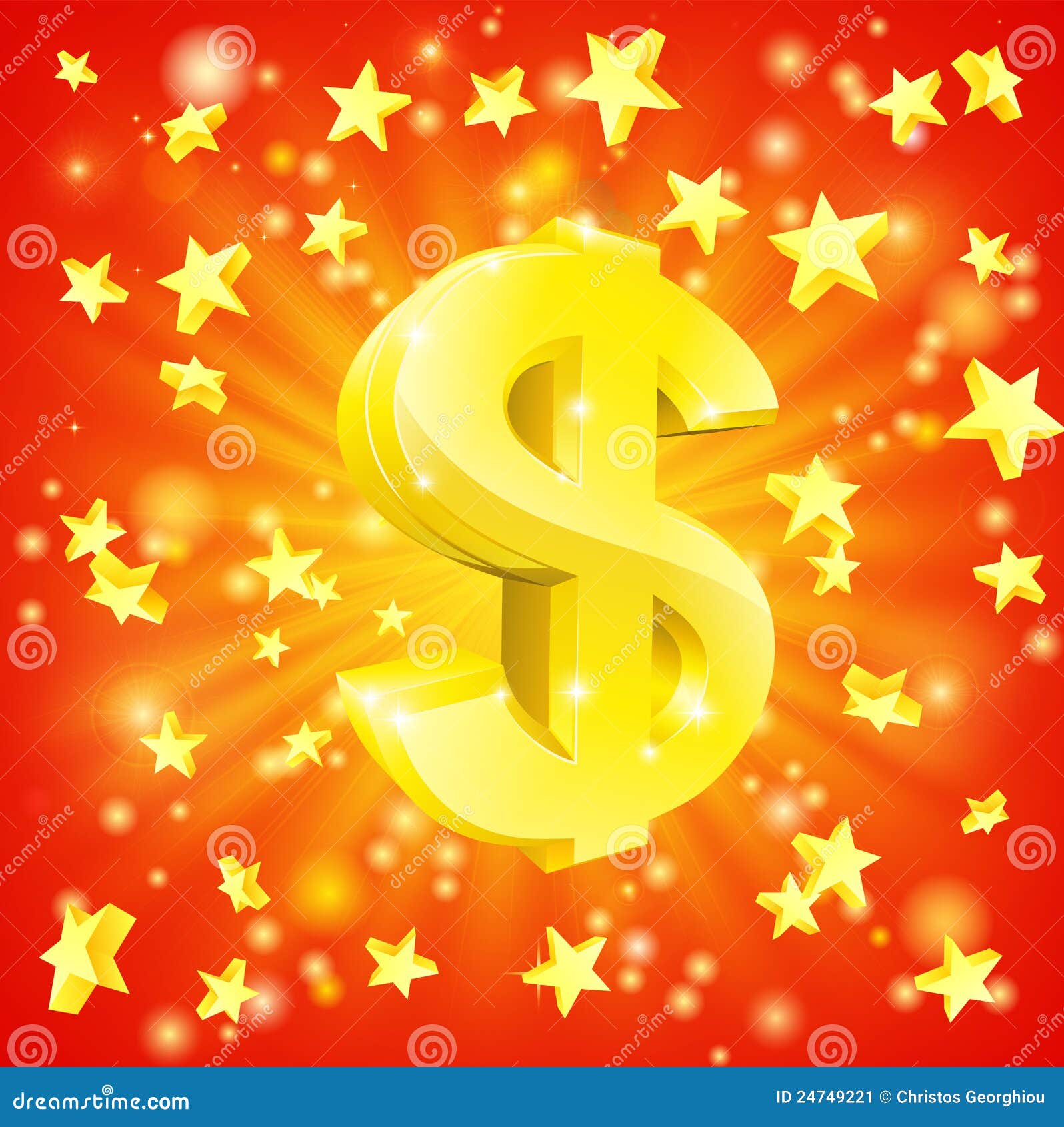 Dollar money star concept stock vector. Illustration of money - 24749221