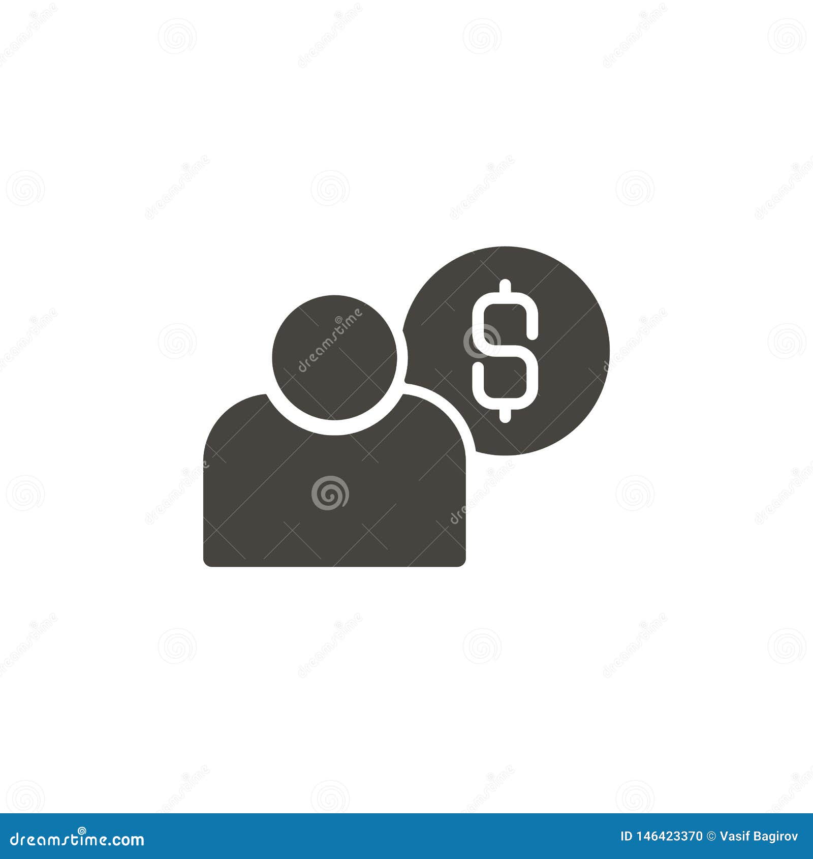 Dollar, Money, User Vector Icon. Simple Element IllustrationDollar ...