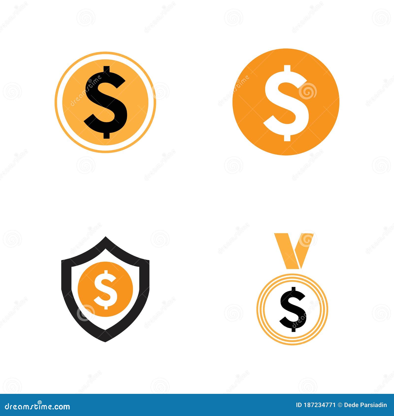 Dollar stock vector. Illustration of concept, earning - 187234771