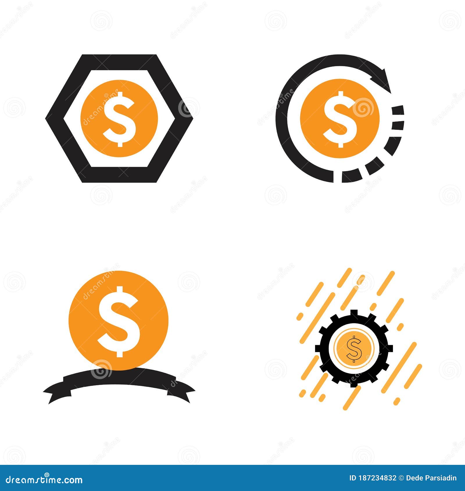 Dollar stock vector. Illustration of banknote, note - 187234832