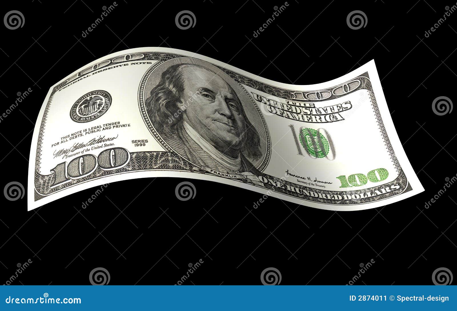 Dollar Note stock illustration. Illustration of render - 2874011
