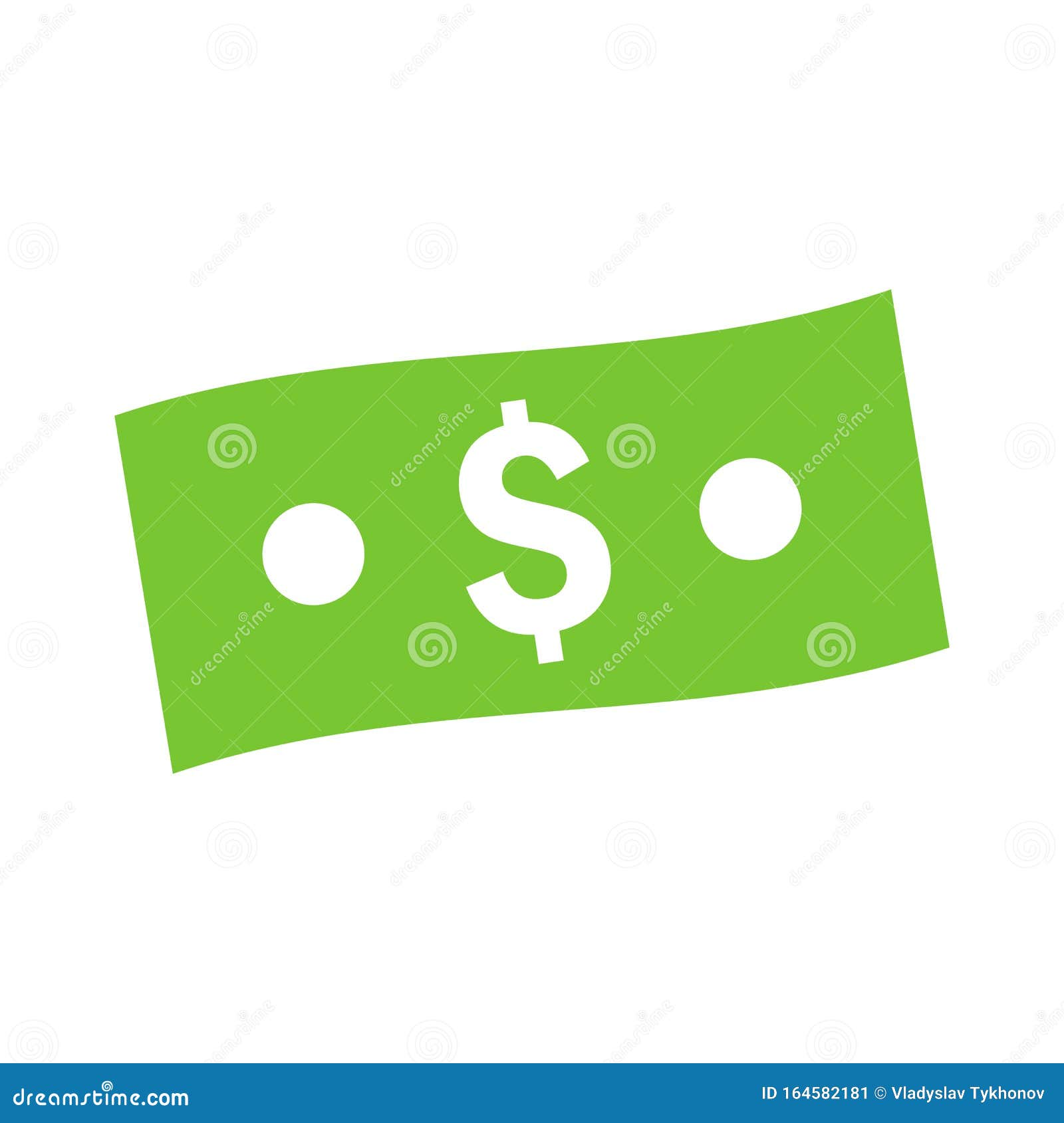 Dollar Note Banknote Icon in Simple Style on Transparent Background ...
