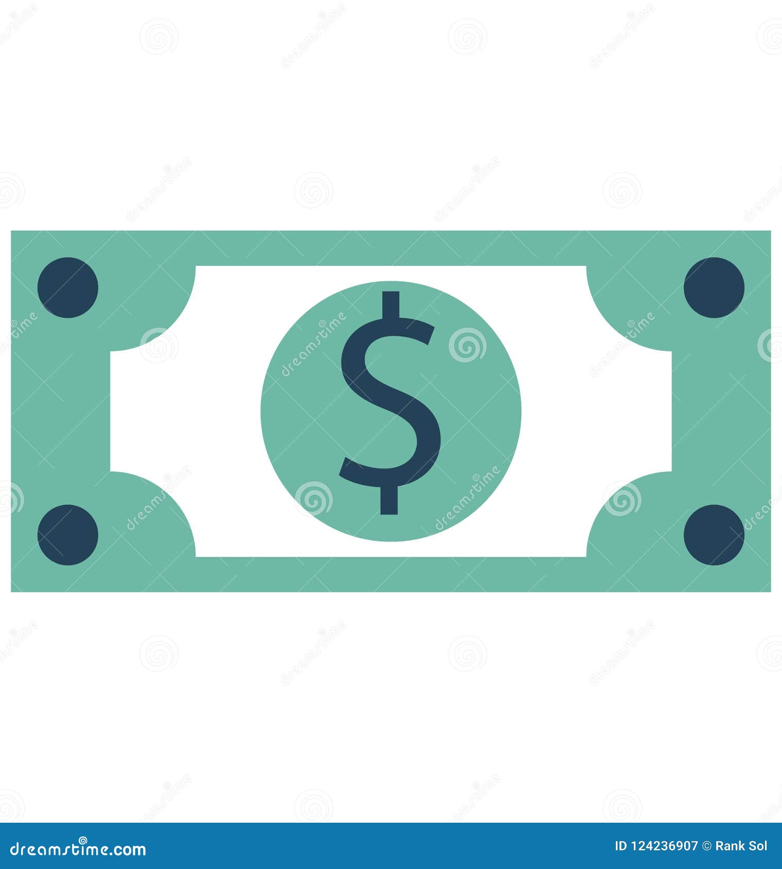 Dollar Note Color Vector Isolated Icon Editable Stock Vector ...