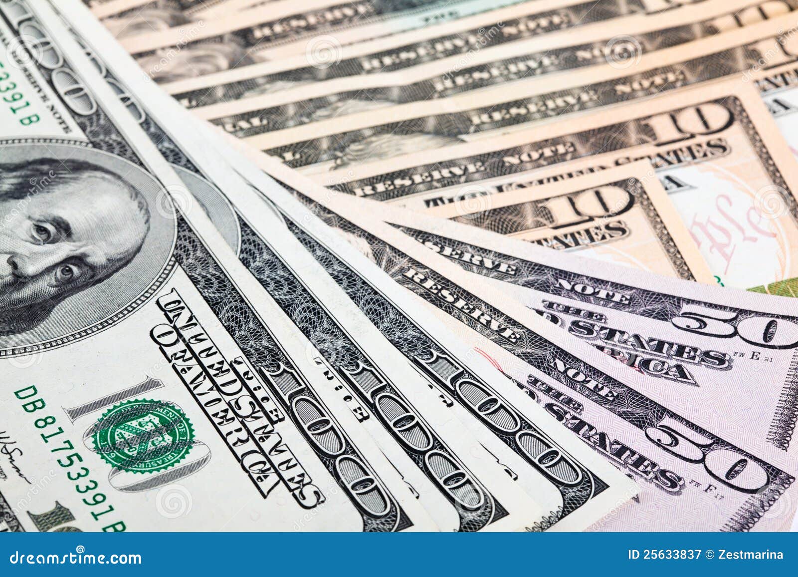 Dollar paper money stock image. Image of order, credit - 25633837