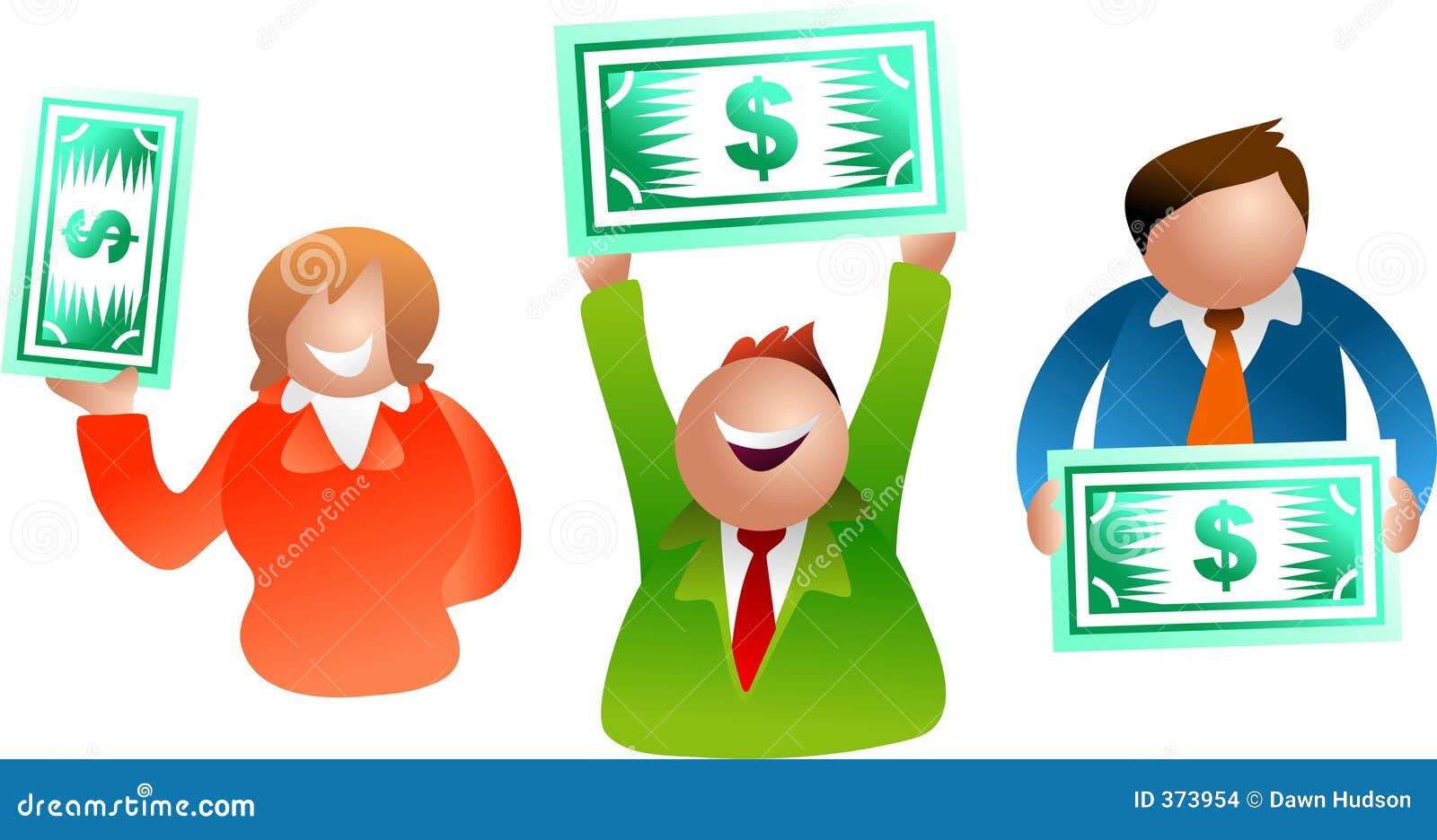 Dollar people stock illustration. Illustration of people - 373954