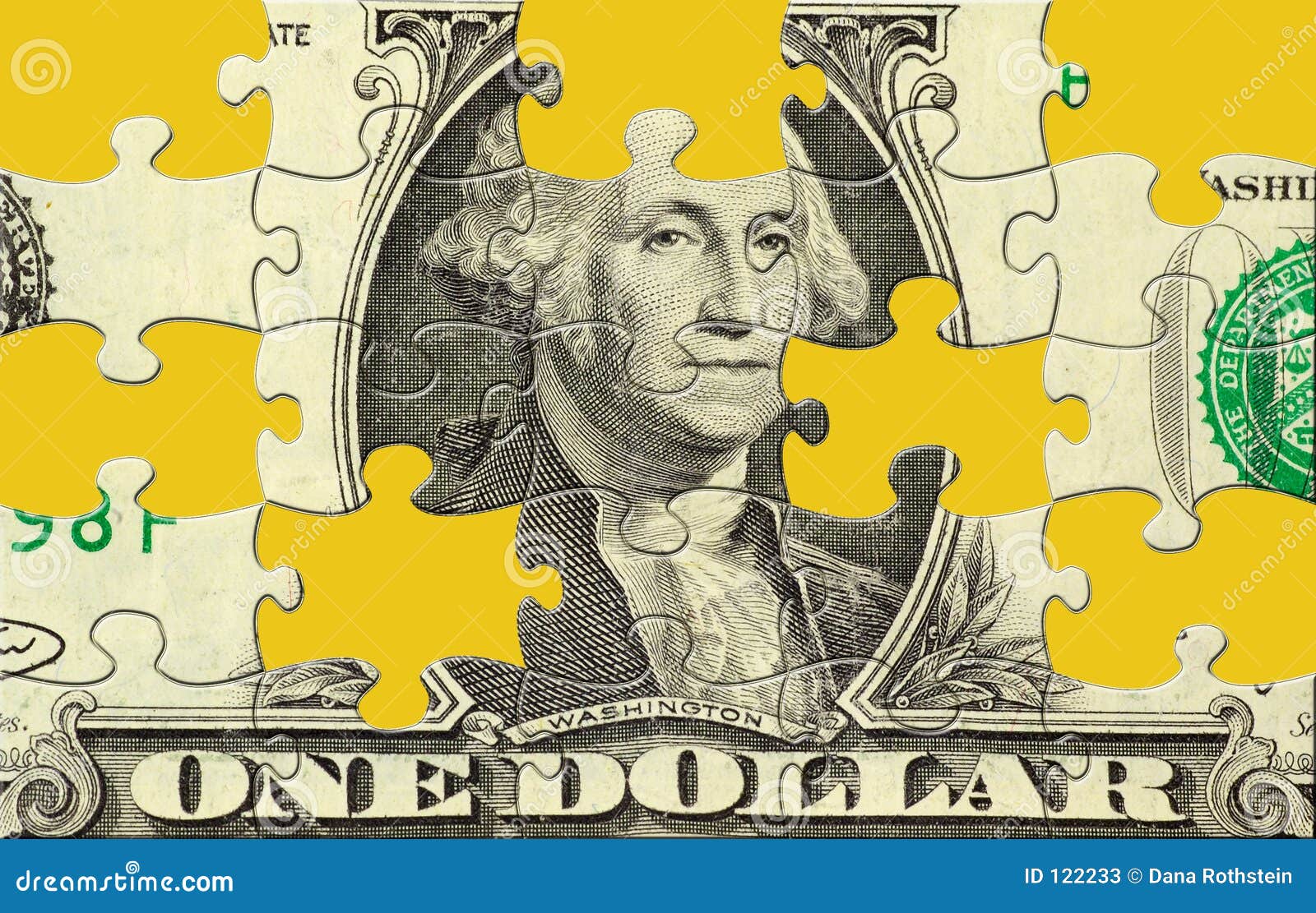 Dollar Puzzle stock illustration. Illustration of puzzle - 122233