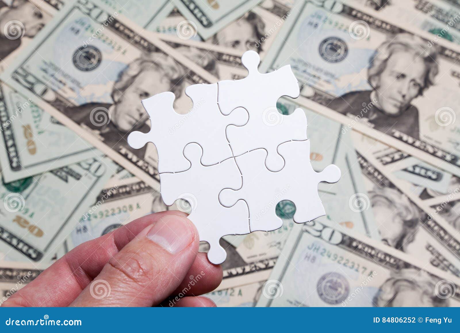 Dollar Puzzle stock photo. Image of puzzle, money, dollar - 84806252