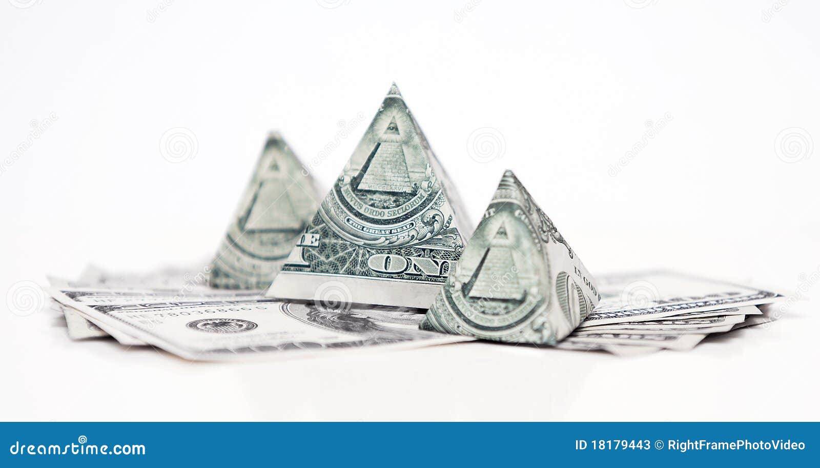 Dollar pyramid stock image. Image of economy, architecture - 18179443