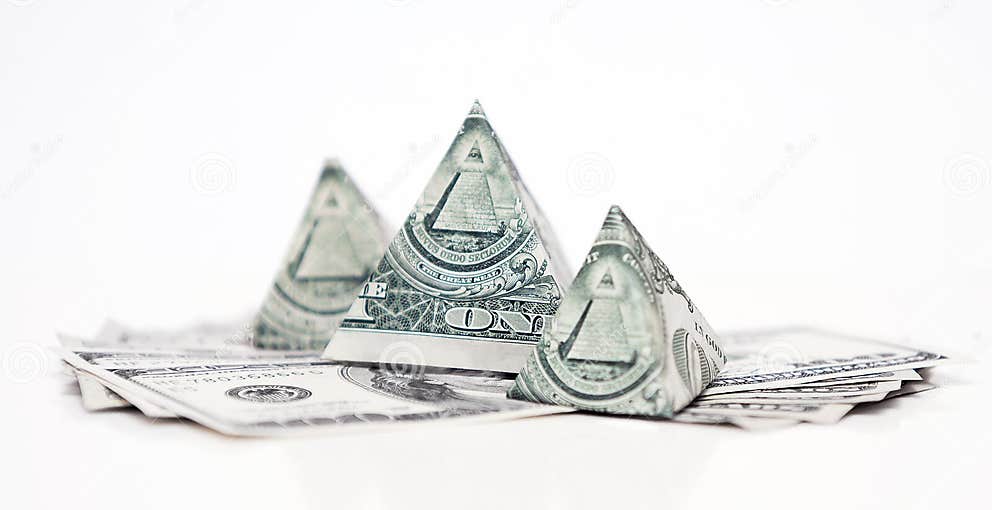 Dollar pyramid stock image. Image of economy, architecture - 18179443