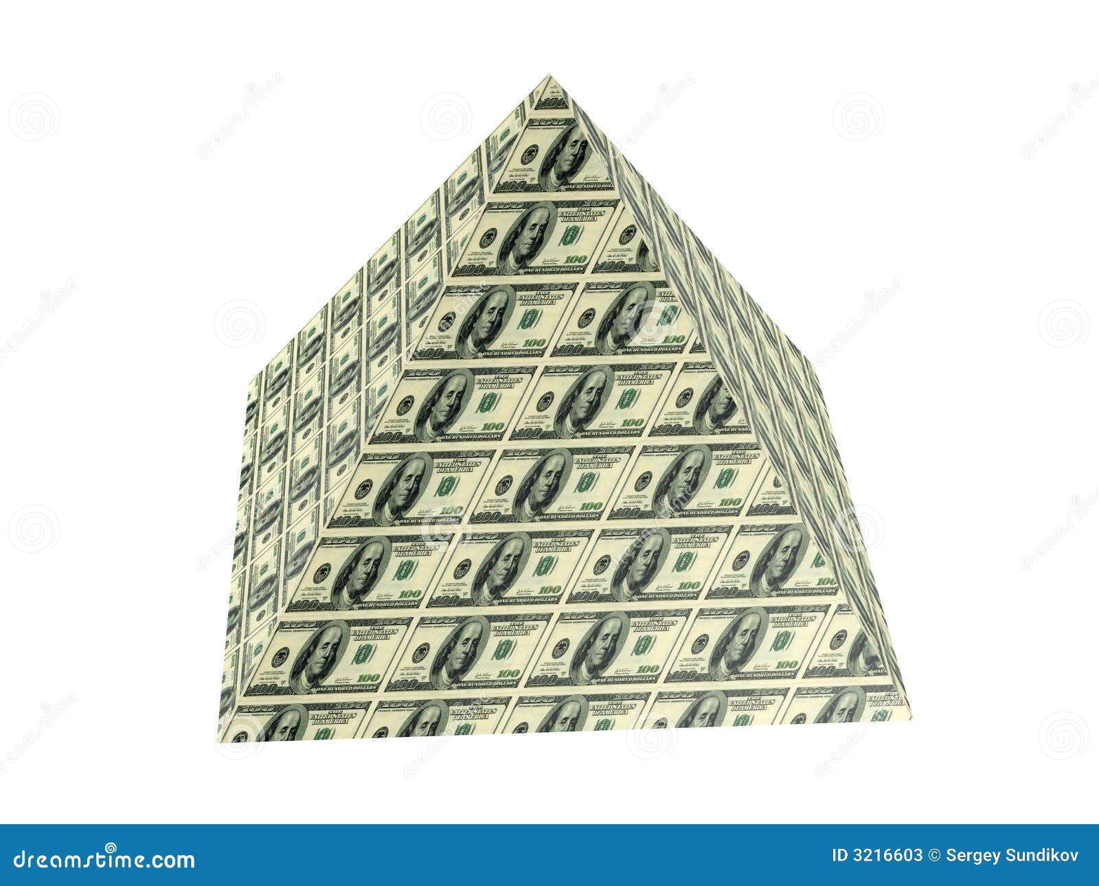 Dollars Pyramid Stock Photo | CartoonDealer.com #47194890